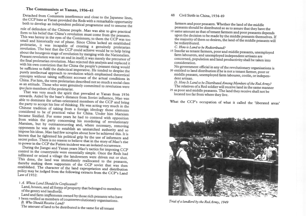 Yanan Soviet - The Communists at Yanan, 48 Civil Strife in China ...