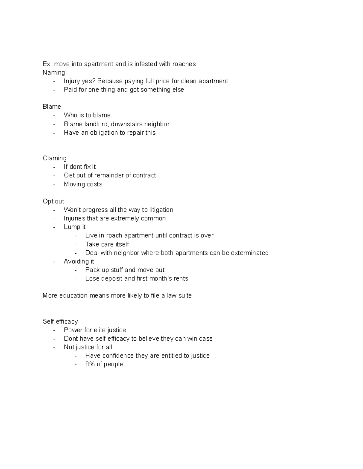 7b naming claiming and blaming examples - Ex: move into apartment and ...