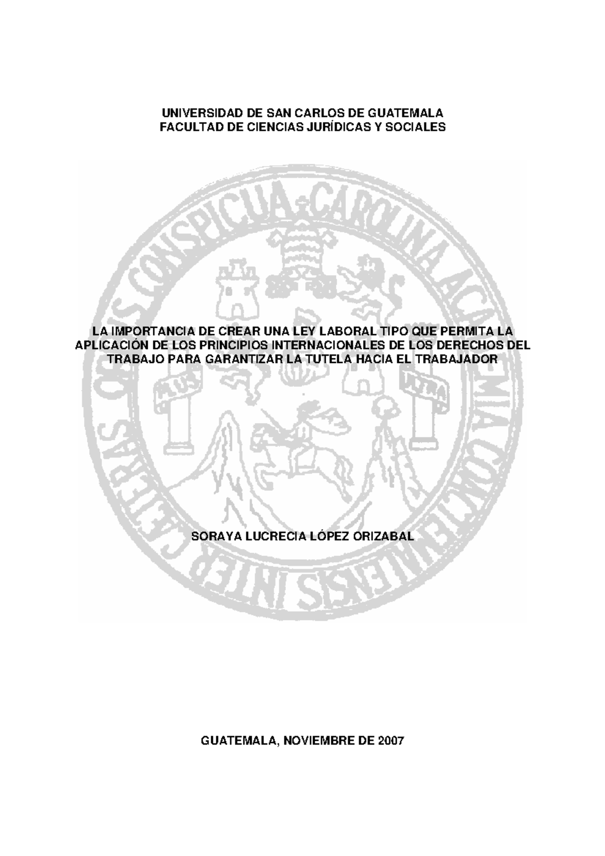 Tesis USAC - ANONIMO - FACULTAD DE CIENCIAS JURÍDICAS Y ...