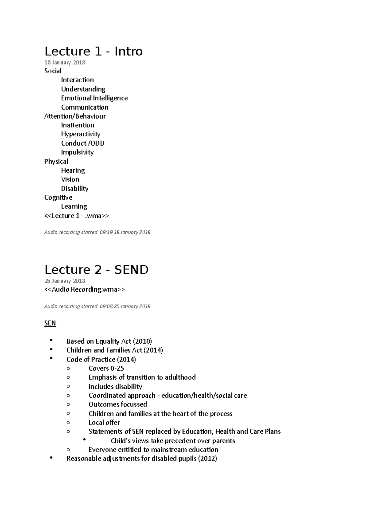 Special Needs In The Classroom Lecture 1 Intro 18 January 2018 special-needs-in-the-classroom-lecture-1-intro-18-january-2018