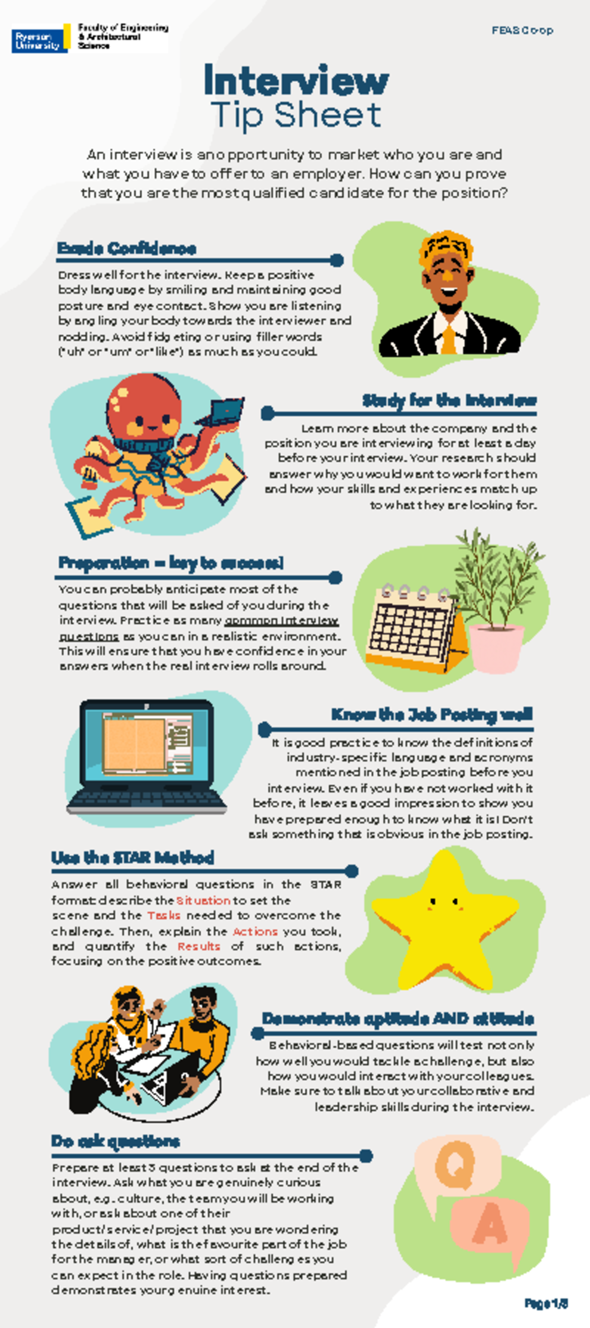 [FEAS Co-op] Interview Tip Sheet - Interview Tip Sheet Learn more about ...