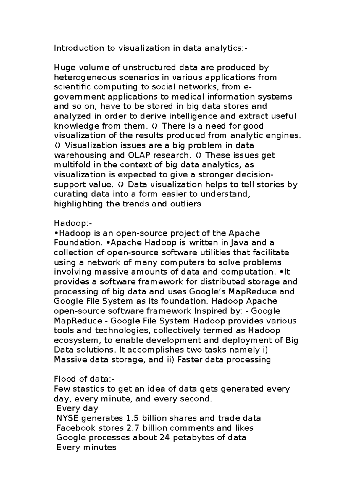 Da5 - introduction to visualization in data analytics - Introduction to ...