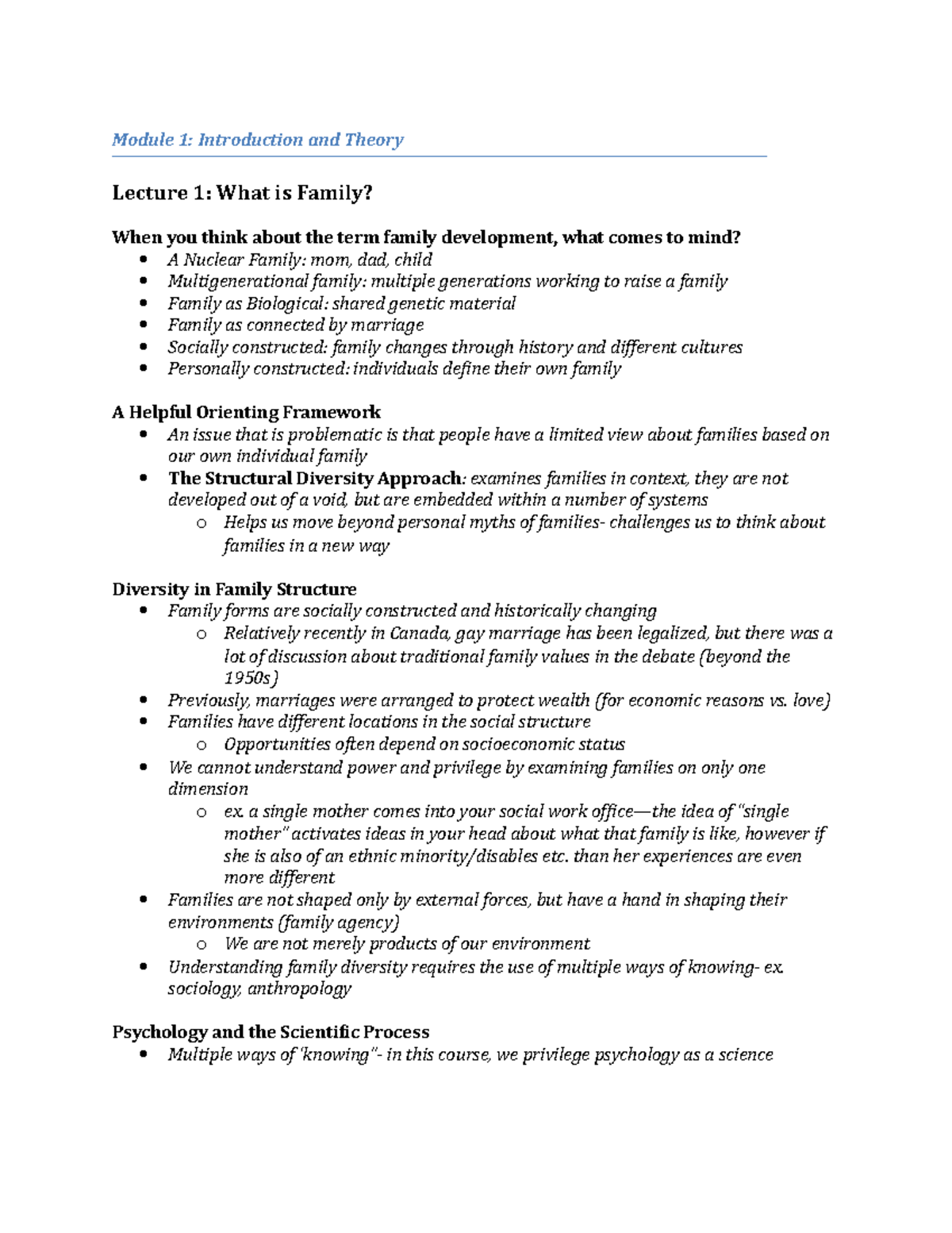 Psyc 3560 Module 1 4 Lecture Notes Module 1 Introduction And Theory
