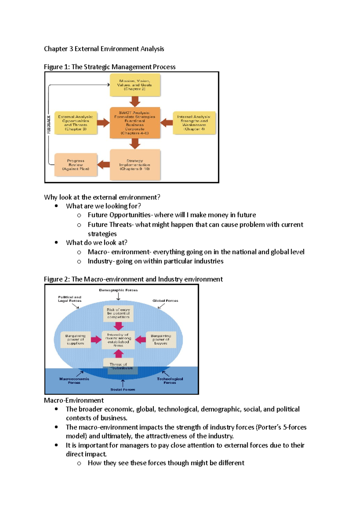 Chapter 3 External Environment Analysis - Chapter 3 External Environment Analysis Figure 1: The ...
