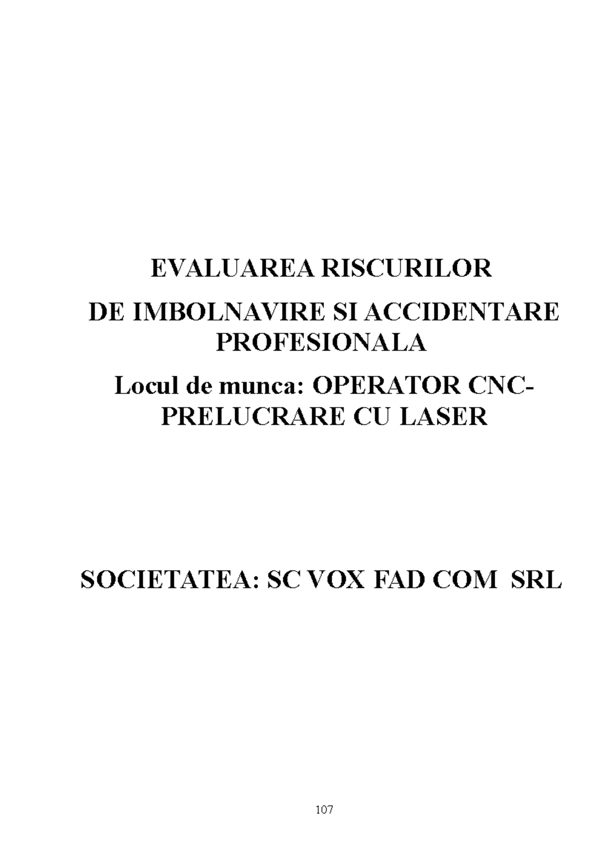 Pdfcoffee.com evaluare-operator-cnc-pdf-free - EVALUAREA RISCURILOR DE ...