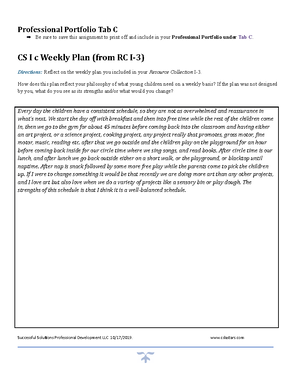 CS 1 - cda - Competency Statement 1 Being a teacher for young children ...