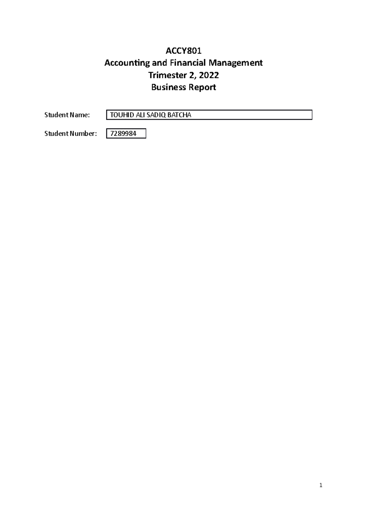Assignment template T2 2022 updated - ACCY Accounting and Financial ...