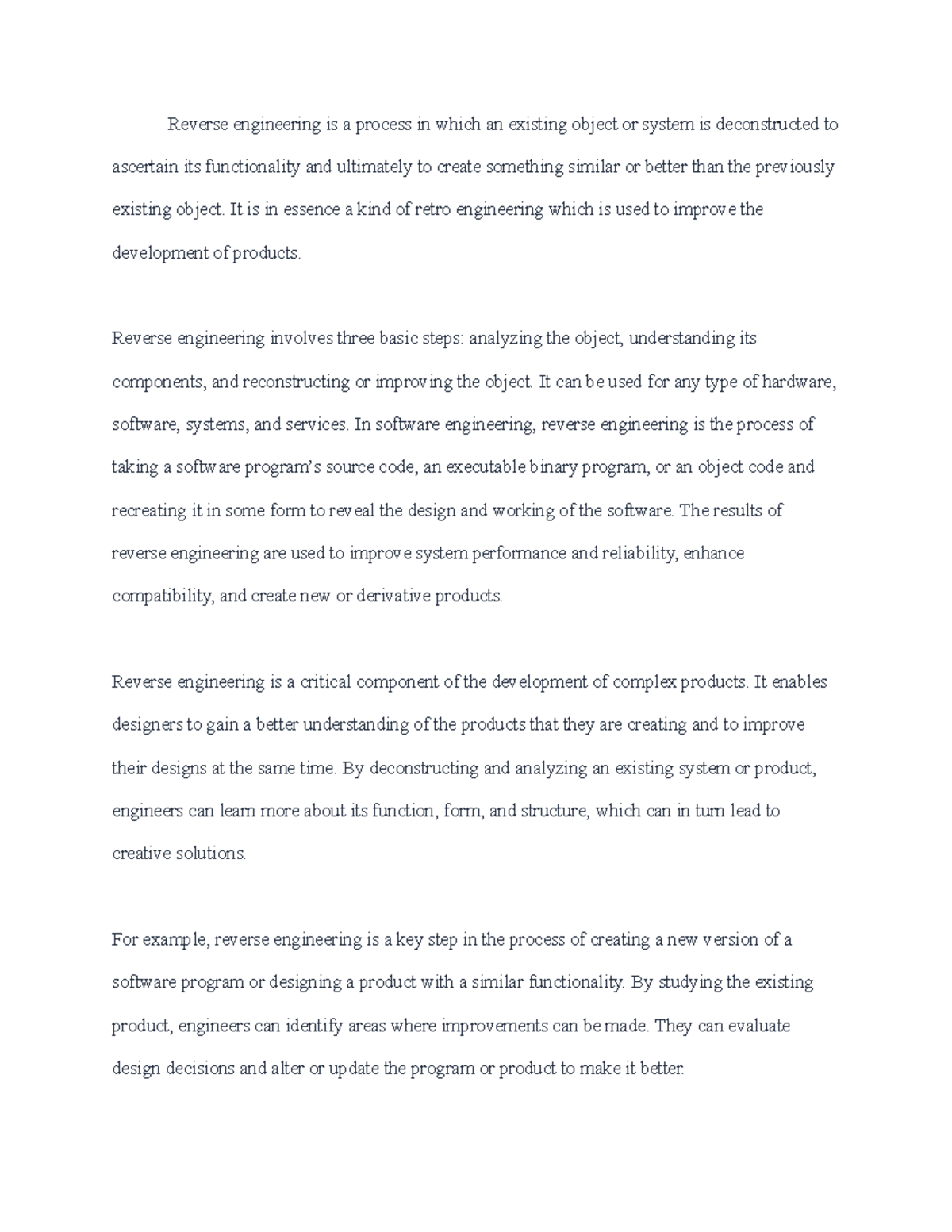 Reverse Engineering - What it is and when it should be used - Reverse ...