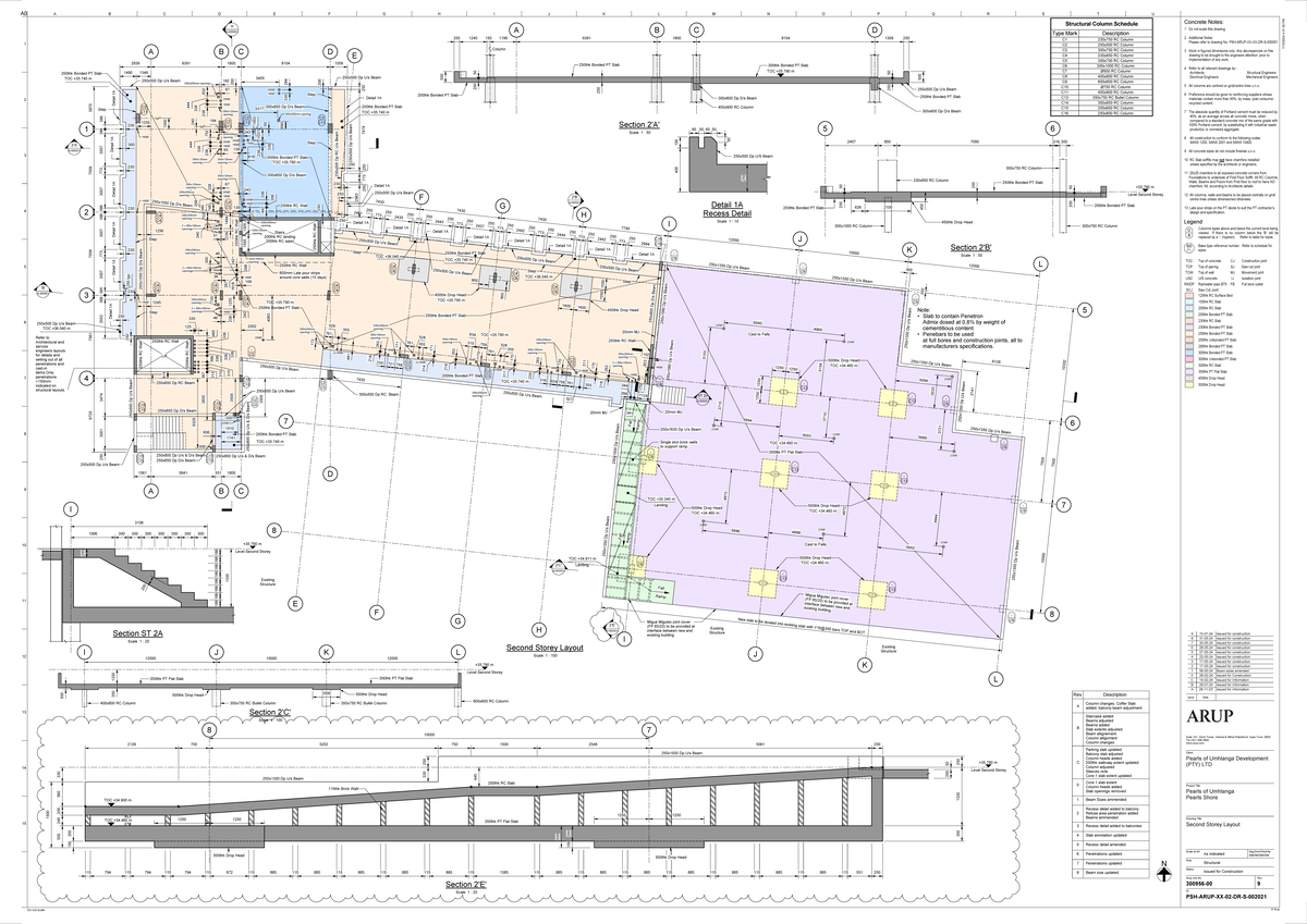 PSH-ARUP-XX-02-DR-S-002021 Rev 9 - A A B B C C 1 2 3 4 E E F F G G H H I I L L 5 D D 6391 1800 ...