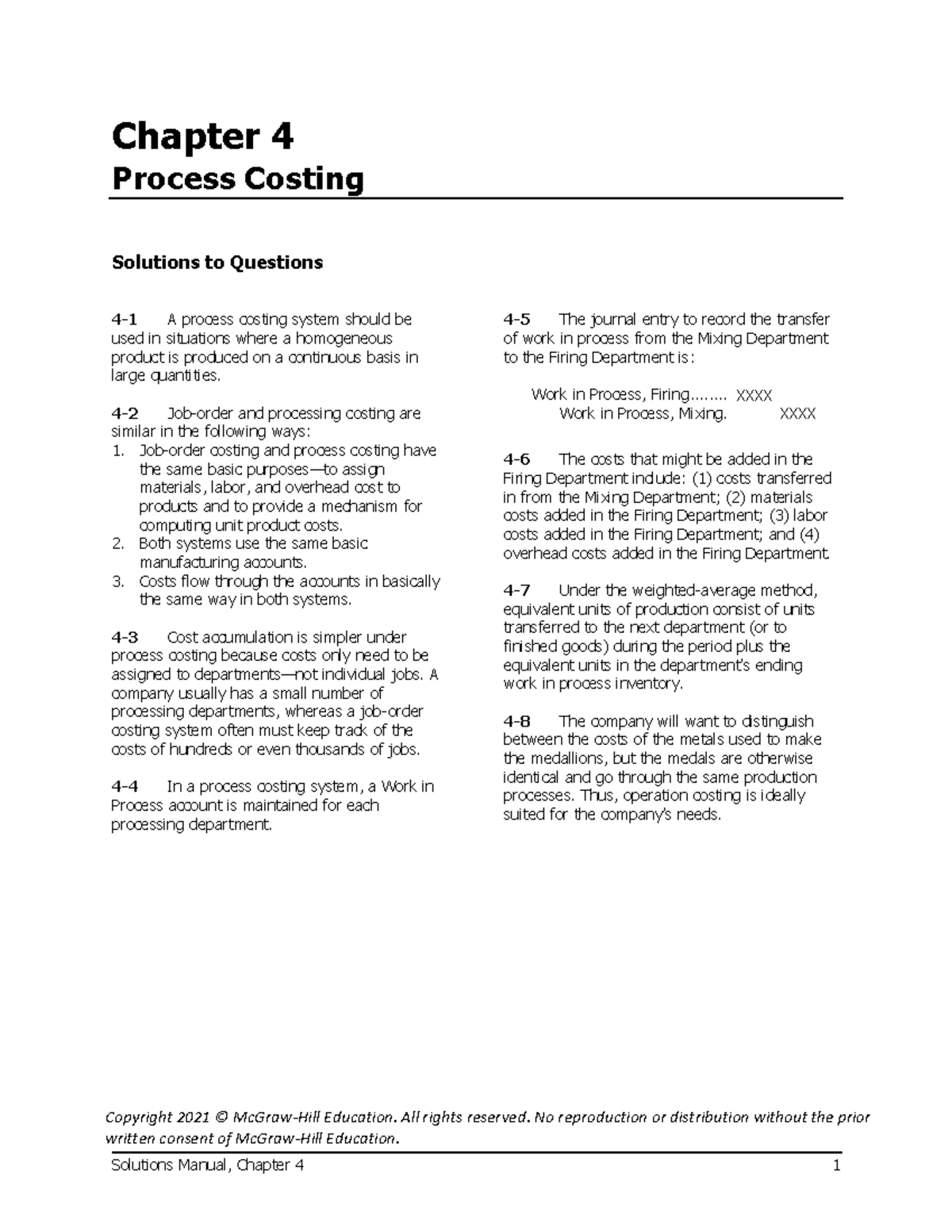 Chapter 4 - Copyright 2021 © McGraw-Hill Education. All rights reserved ...