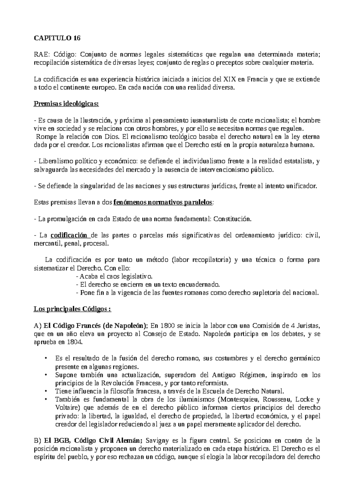 Esquemas Adame curso 23-24 - CAPITULO 16 RAE: Código: Conjunto de ...