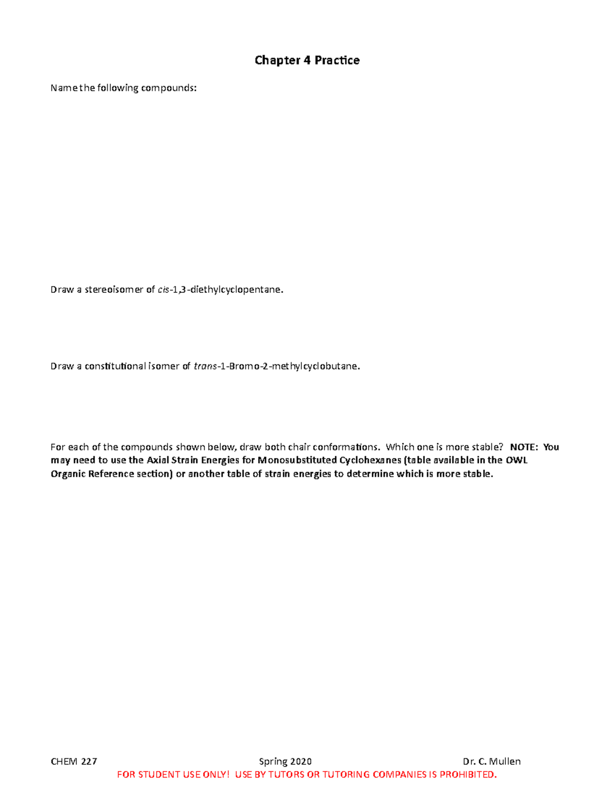 Chapter 4 Practice CM Questions 20a - Chapter 4 Practice Name the ...