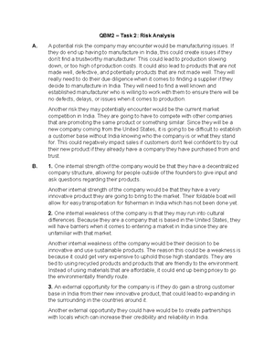 CHM1 Task 1 - S - Task 1 - CHM1 – Task 1 A. Self-Awareness: 5 Self ...