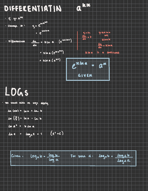 Differentiation quotient rule - QUOTIENT RULE · It y = Where U-f() and ...