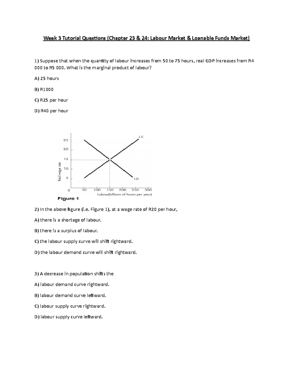 Week 3 Tutorial Questions - Week 3 Tutorial Questions (Chapter 23 & 24 ...