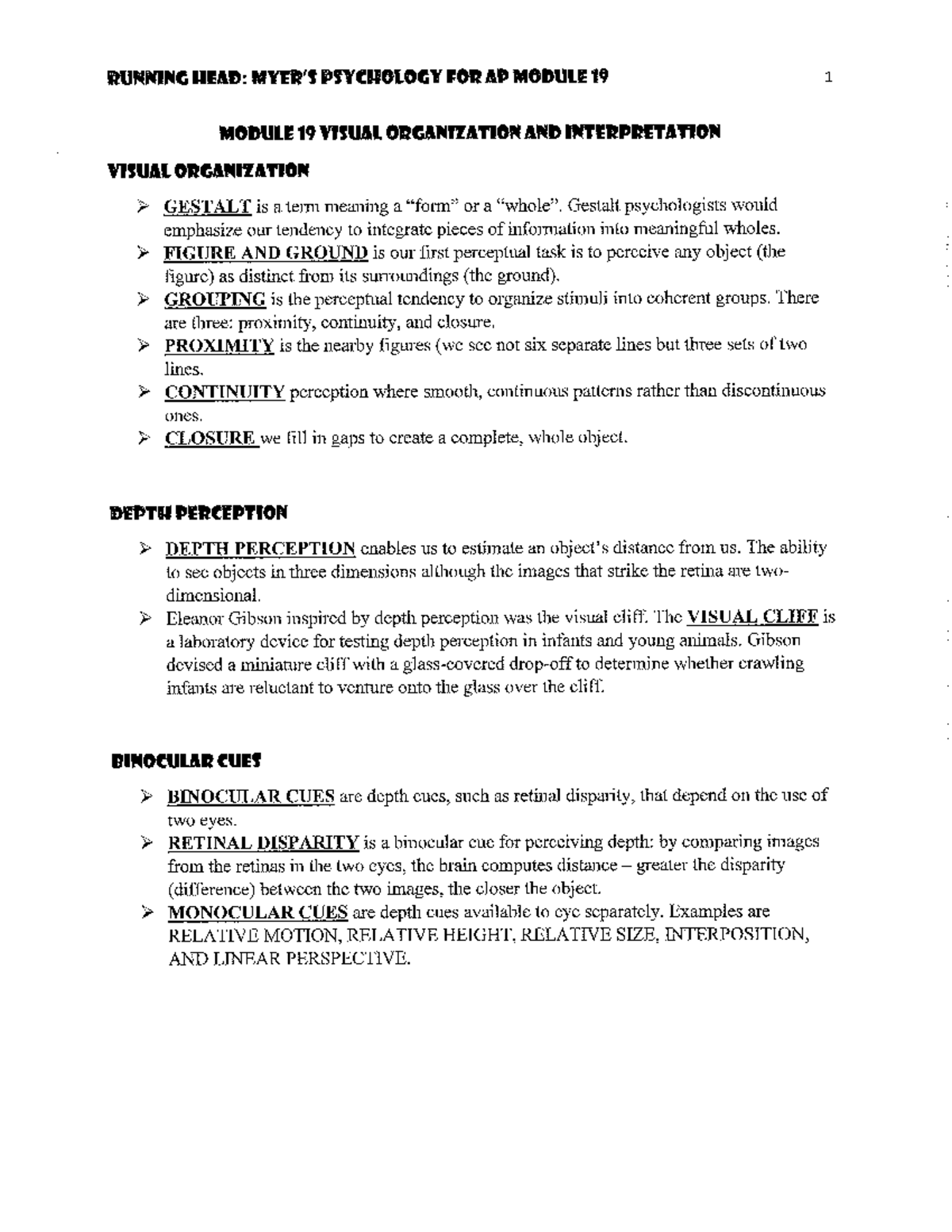 Module 19 - CHEAT SHEET - PSY 150 - Studocu