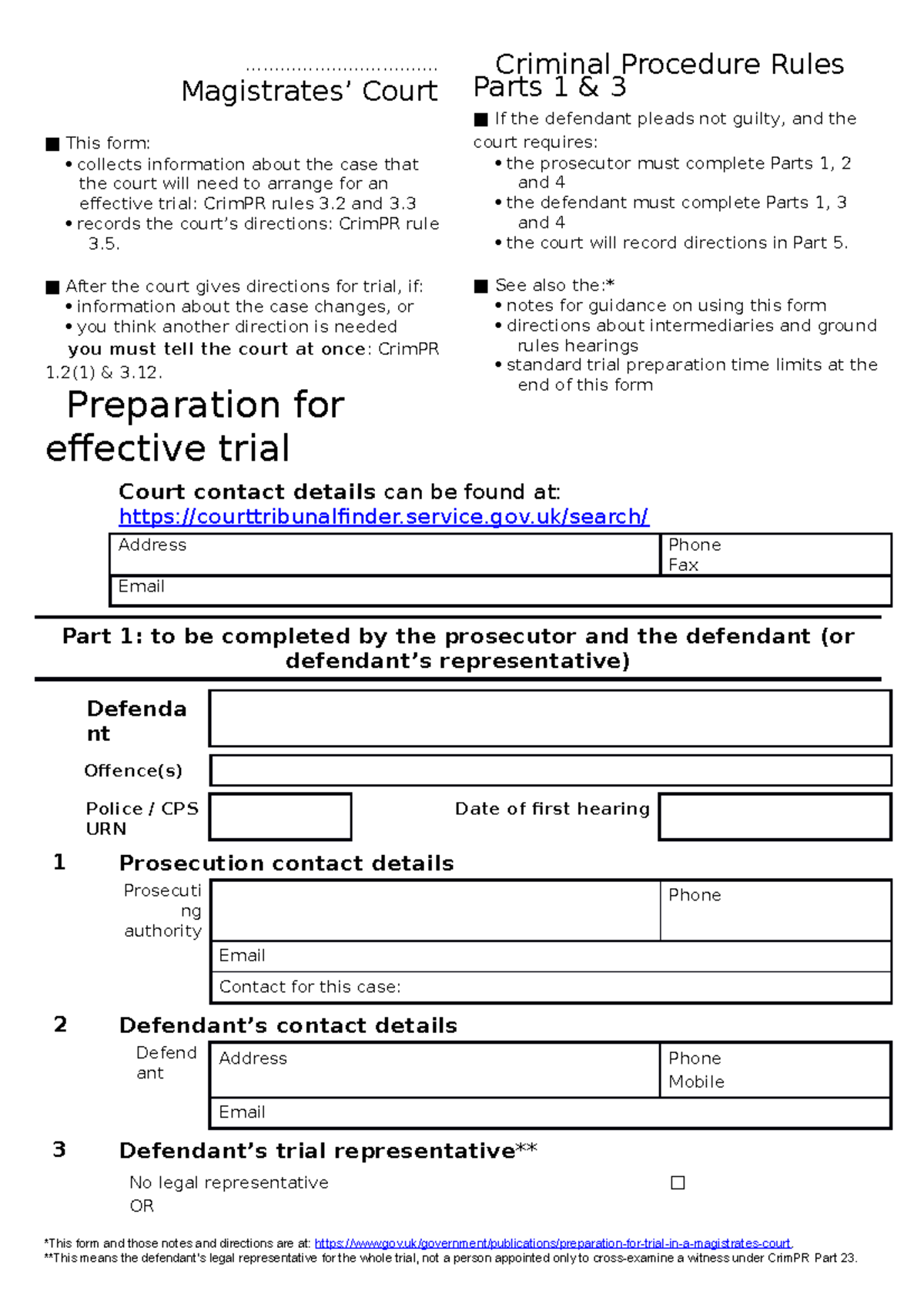(print x 4) Pet Form - Preparation for effective trial form (ONLY FOR ...