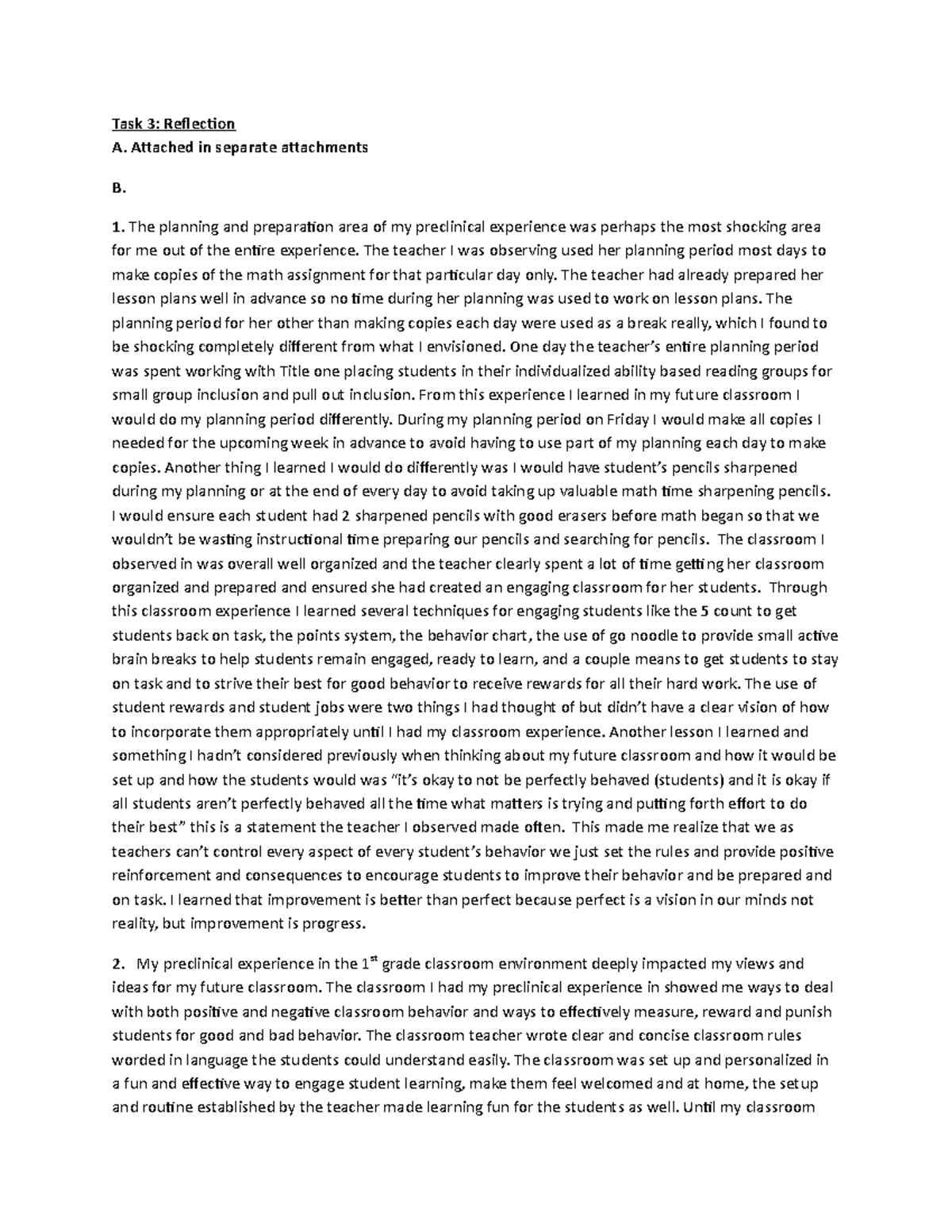 AEP1 Task 3 - task 3 - Task 3: Reflection A. Attached in separate ...