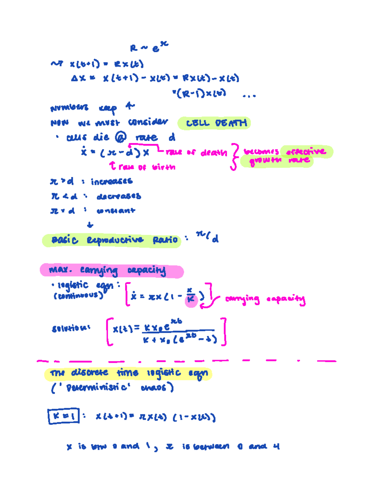 Lecture 1 - Models of Mating 4/5 - R r er x Eti Rx Lt ax x htt 1 X H RX ...