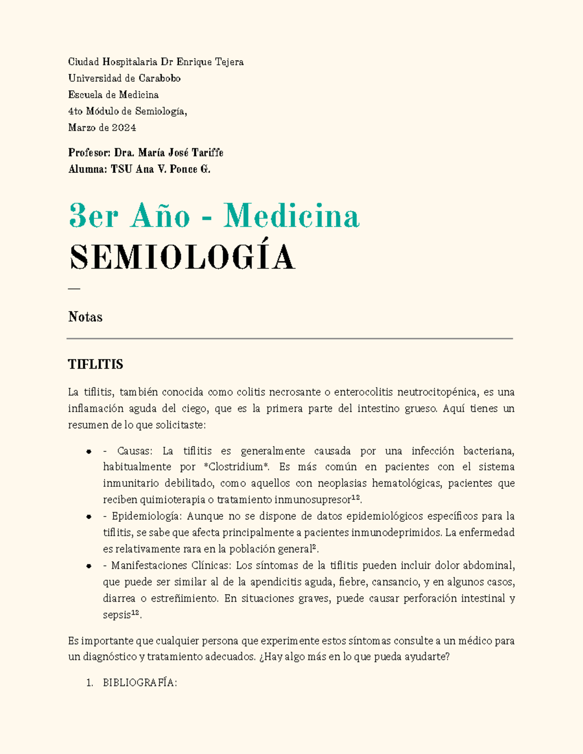 Tiflitis - Semiología - Ciudad Hospitalaria Dr Enrique Tejera ...