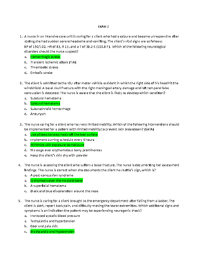 Seizure Prep U Quiz - practice questions - Seizure PrepU Quiz The nurse ...