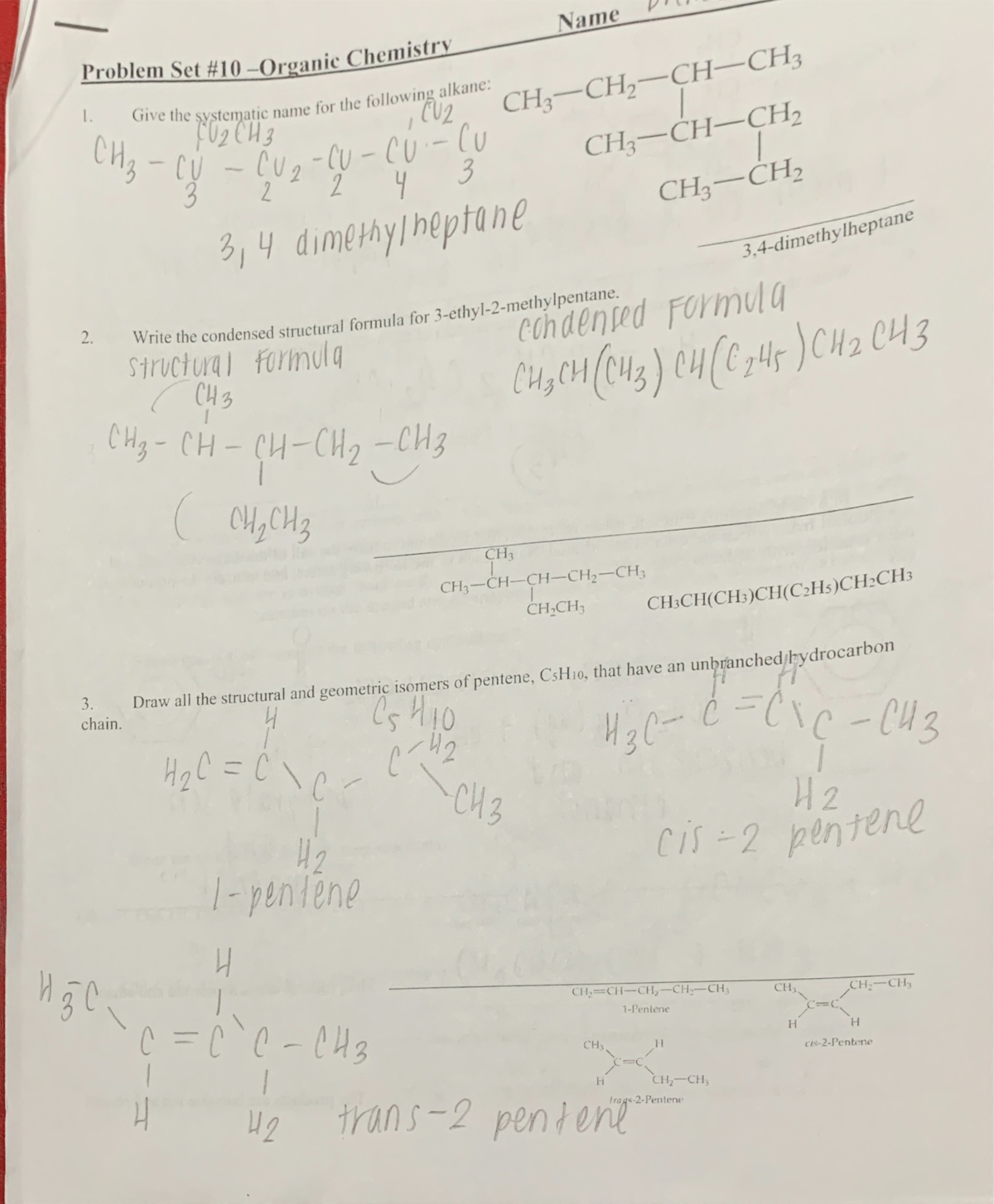 Problem Set #10 - Homework - CHE 112 - Studocu