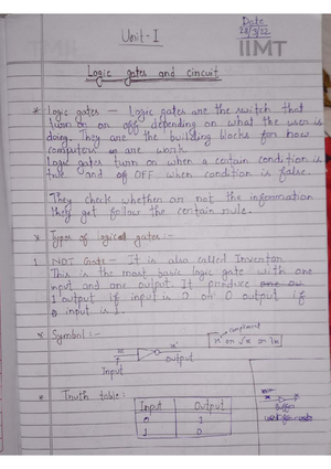 UNIT 2 DECO - digital electronics and computer organization unit-2 ...