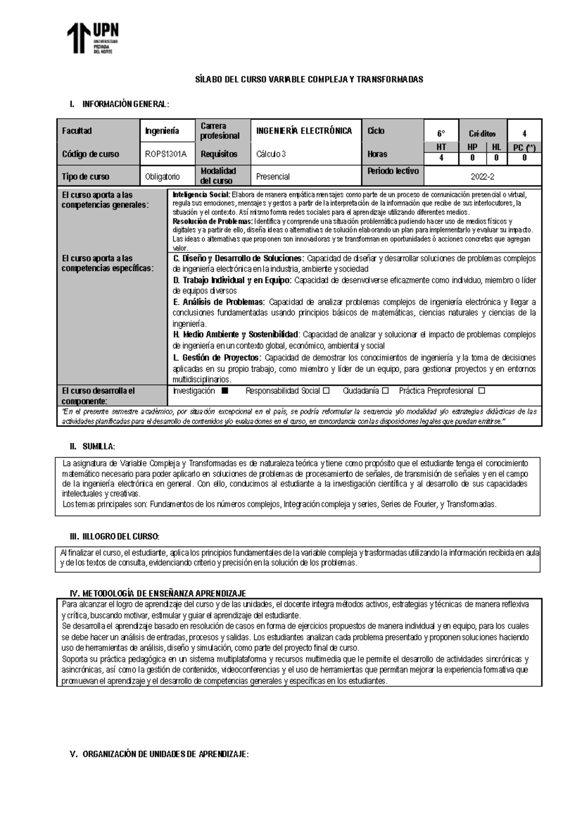 222434 ROPS1301A - VBVBVBVB - Al finalizar el curso, el estudiante ...