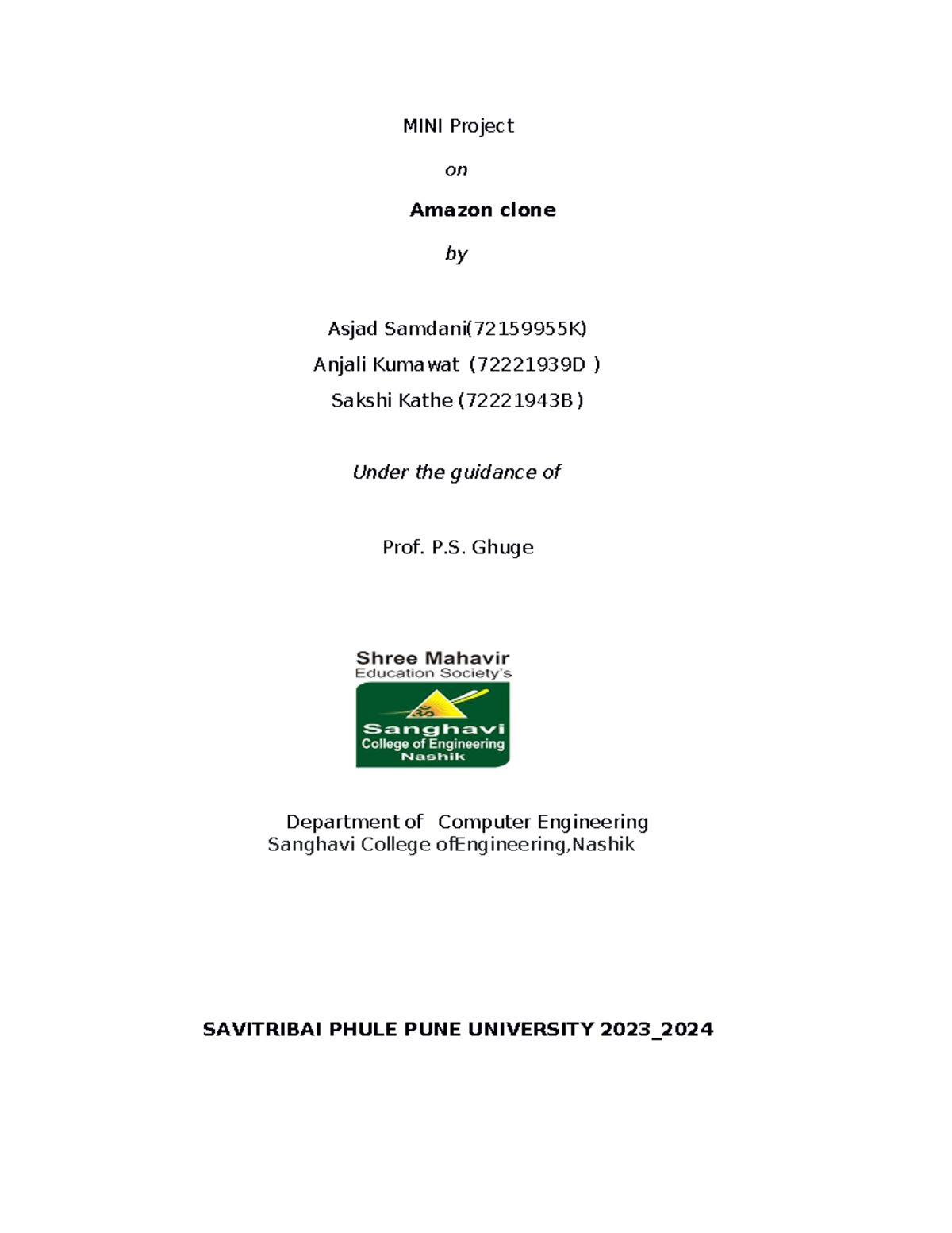 Wt Mini project - MINI Project on Amazon clone by Asjad Samdani ...