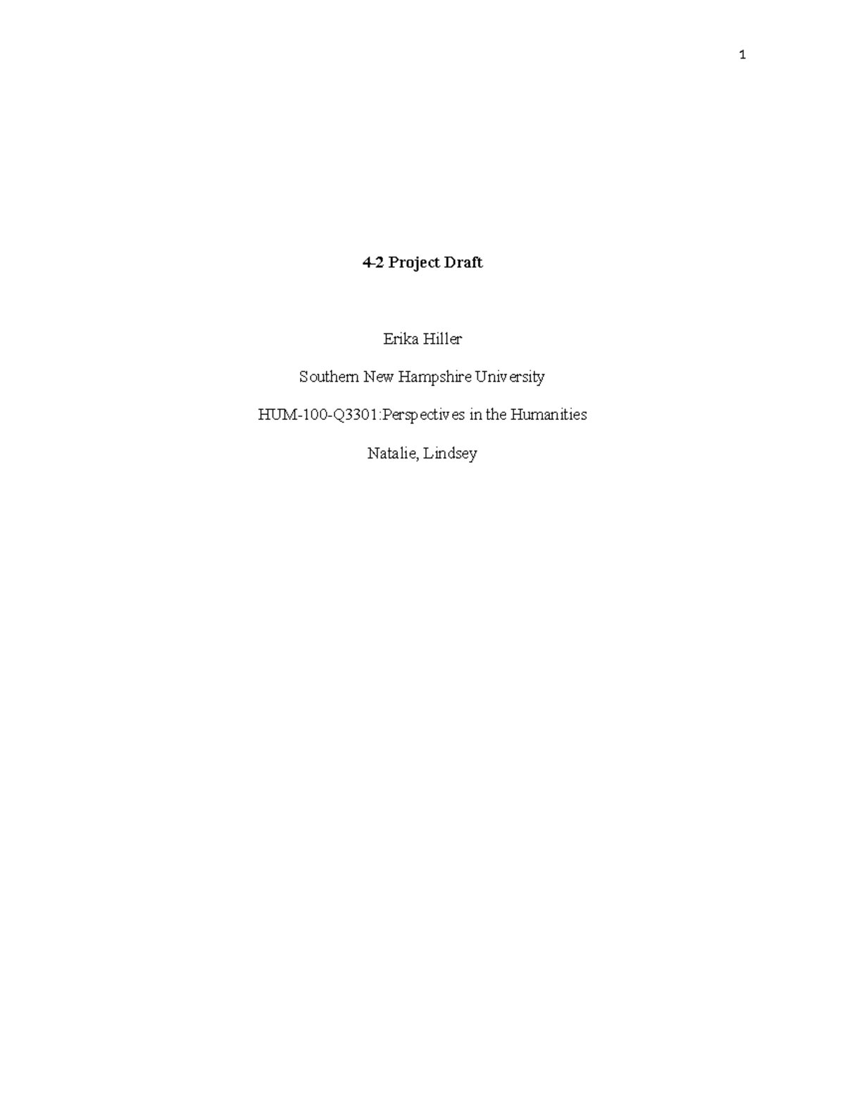 4-2 Project draft - Exploring an artifact or item - 4-2 Project Draft ...