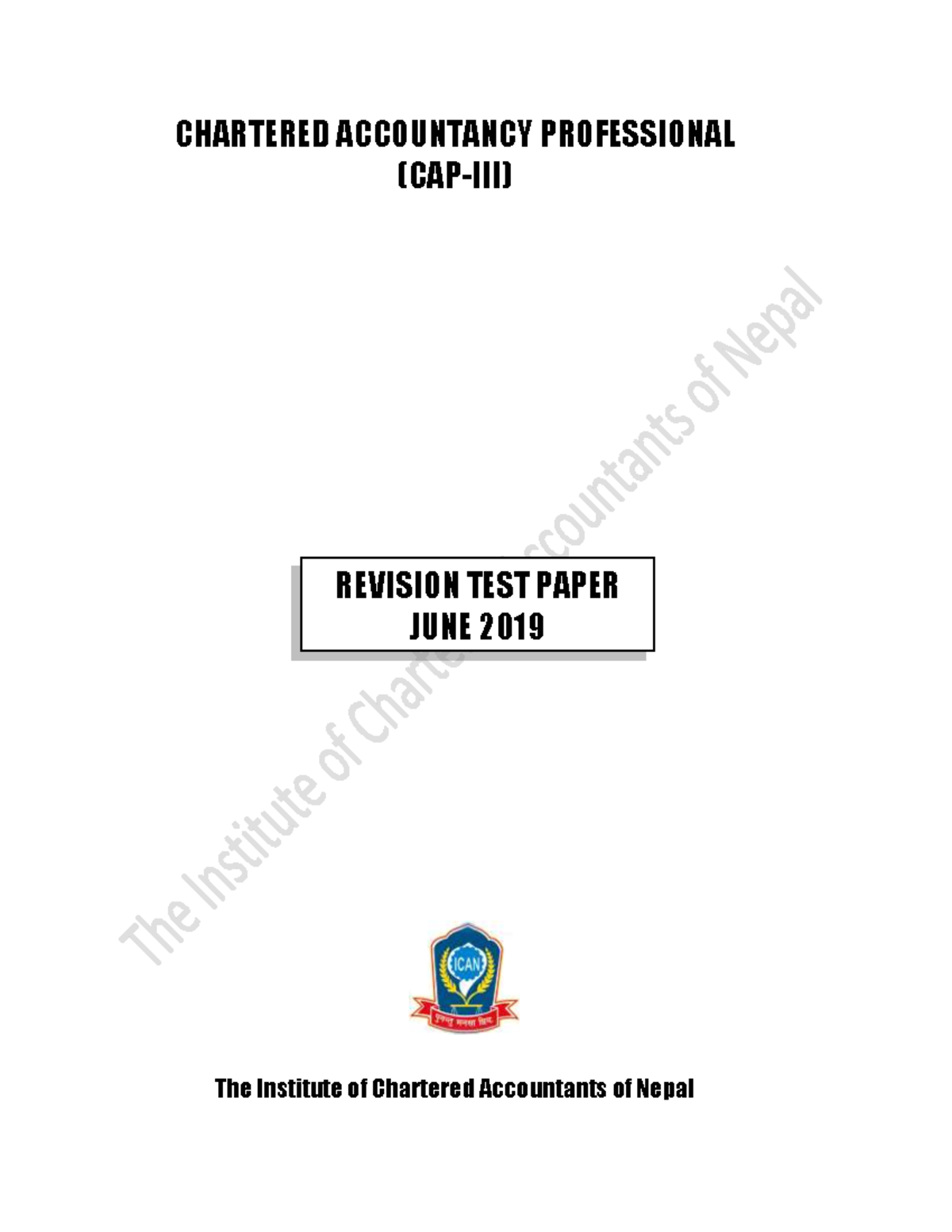 6. Revision Test Paper CAP III June 2019 (1) - Copy - CHARTERED ...