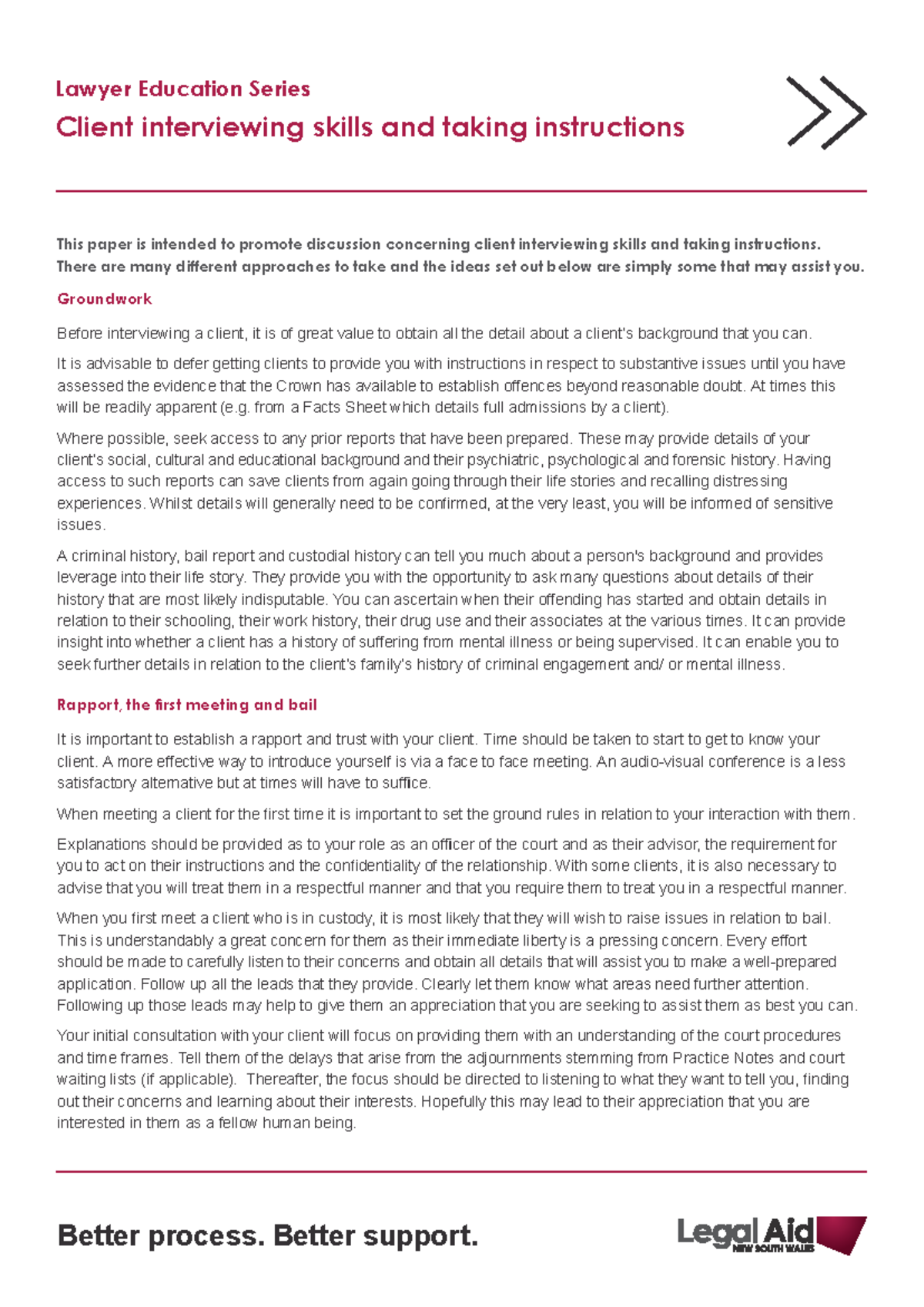 Client interviewing skills and taking instructions - Better process ...