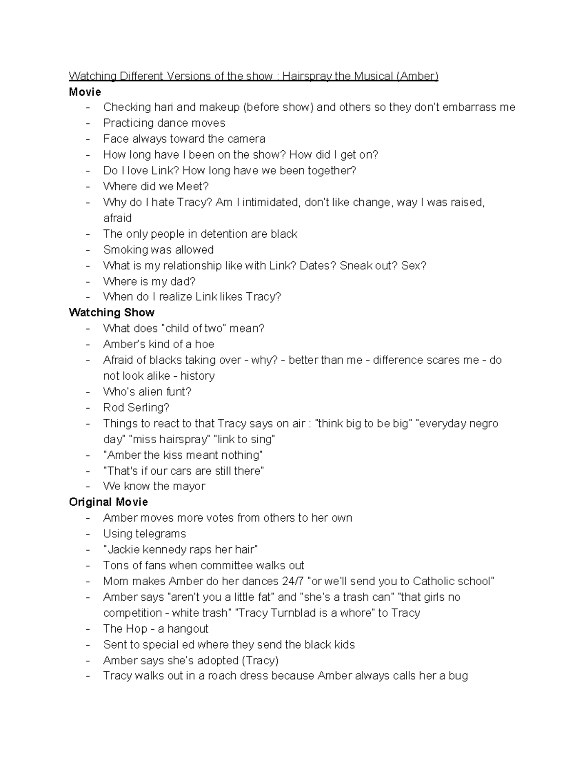 Different Shows (Hairspray) - Watching Different Versions of the show ...