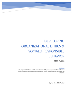 Ethics Task 1 21-08-2022 - EHM2 Task 1: Ethical Theories, Leadership ...