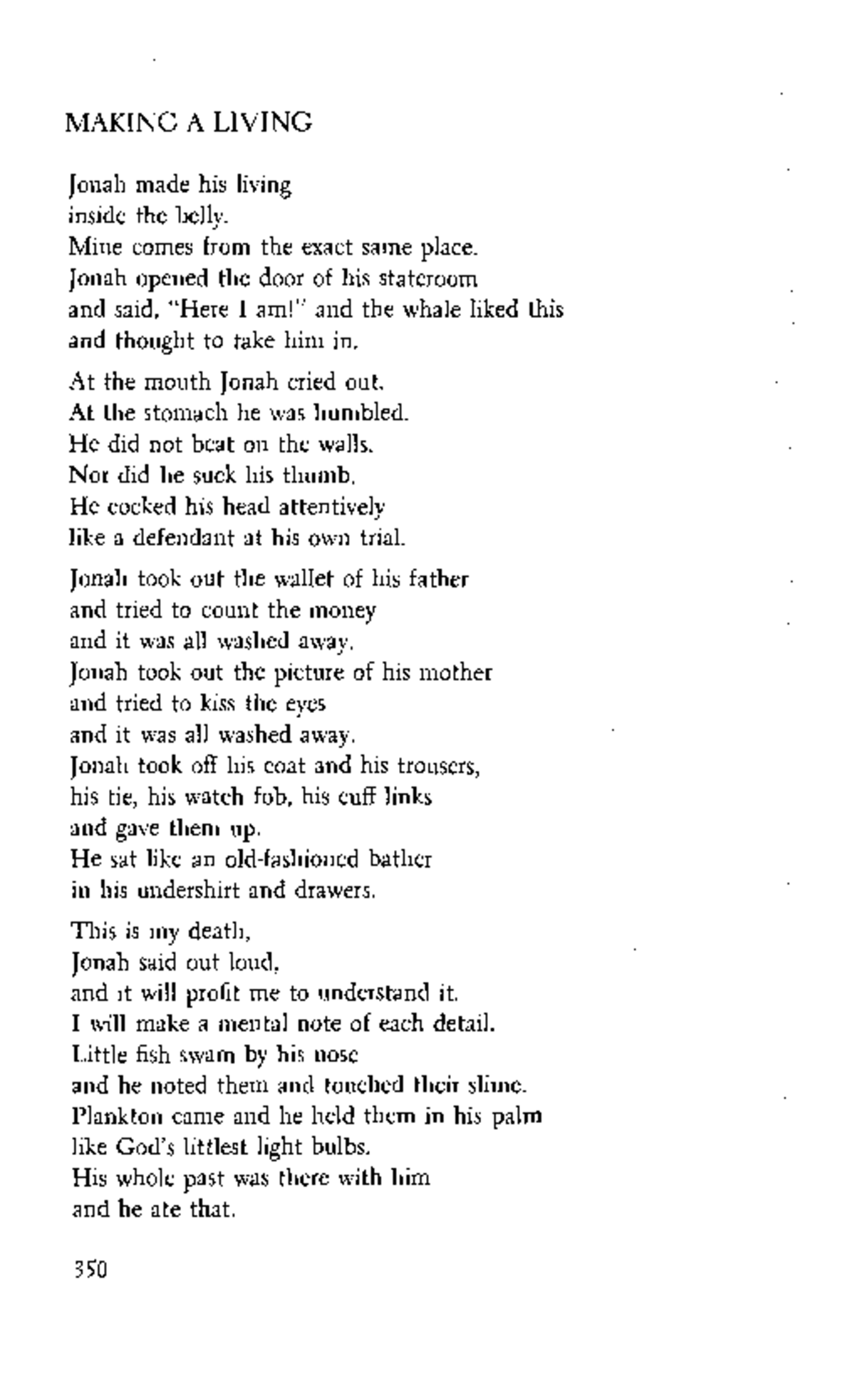 Anne Sexton - The Complete Poems 378 - MAKING A LIVING Jonah made his ...