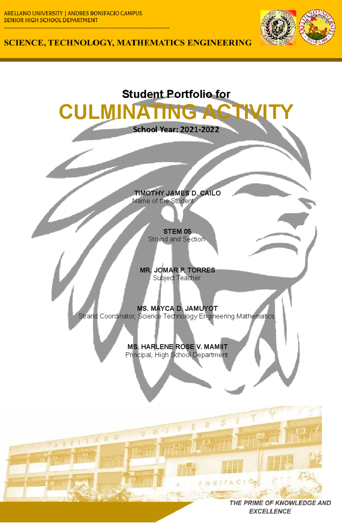 Cailo, Timothy James - STEM 05 - Portfolio - Student Portfolio for ...