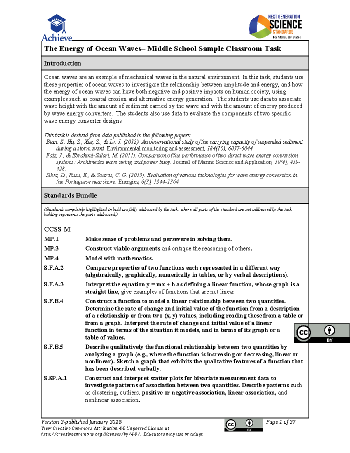 MS-PS-Ocean Waves version 2 - The Energy of Ocean Waves– Middle School ...