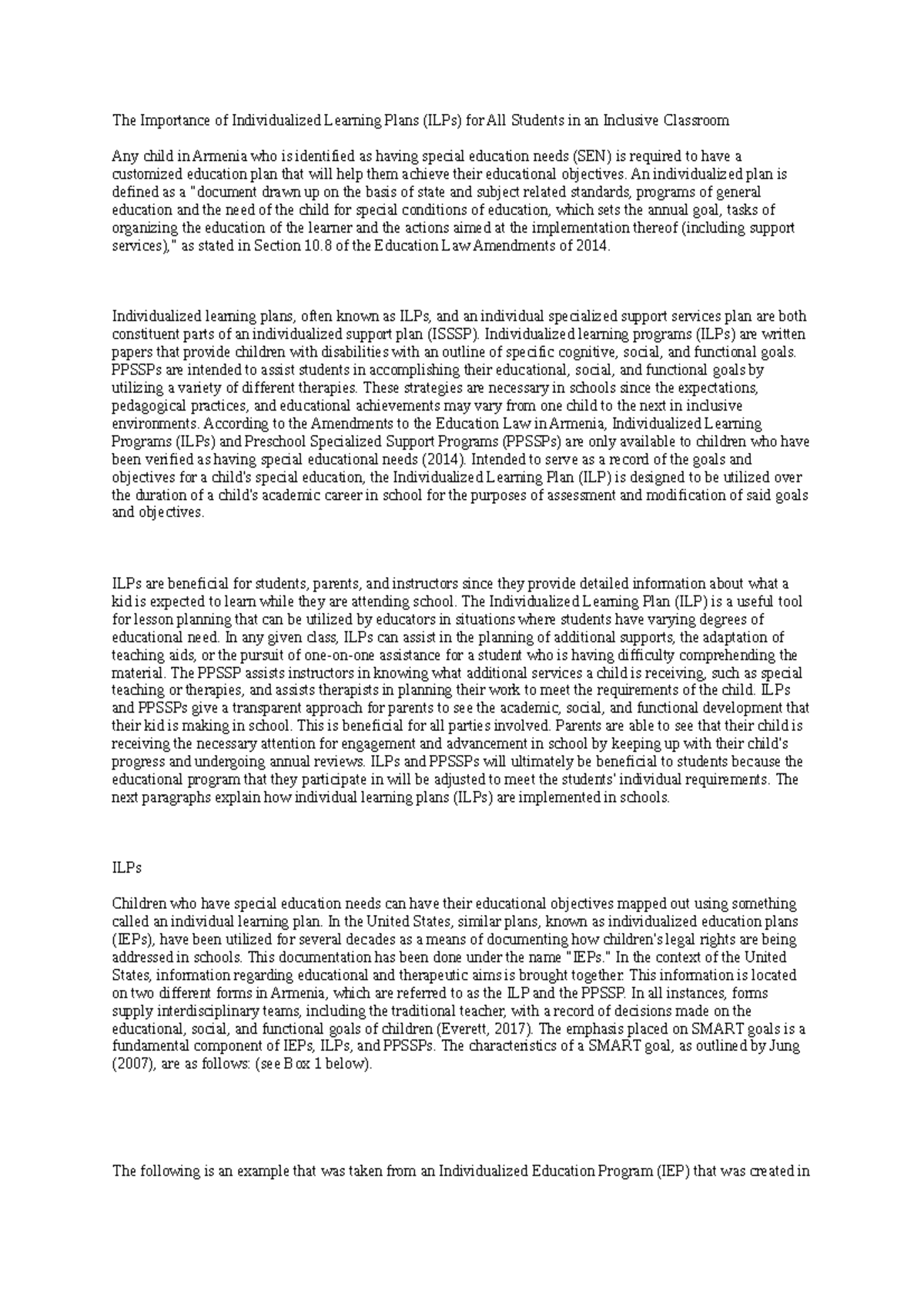 Chapter 7 The Role Of Individual Learning Plans Part 1 The Importance chapter-7-the-role-of-individual-learning-plans-part-1-the-importance