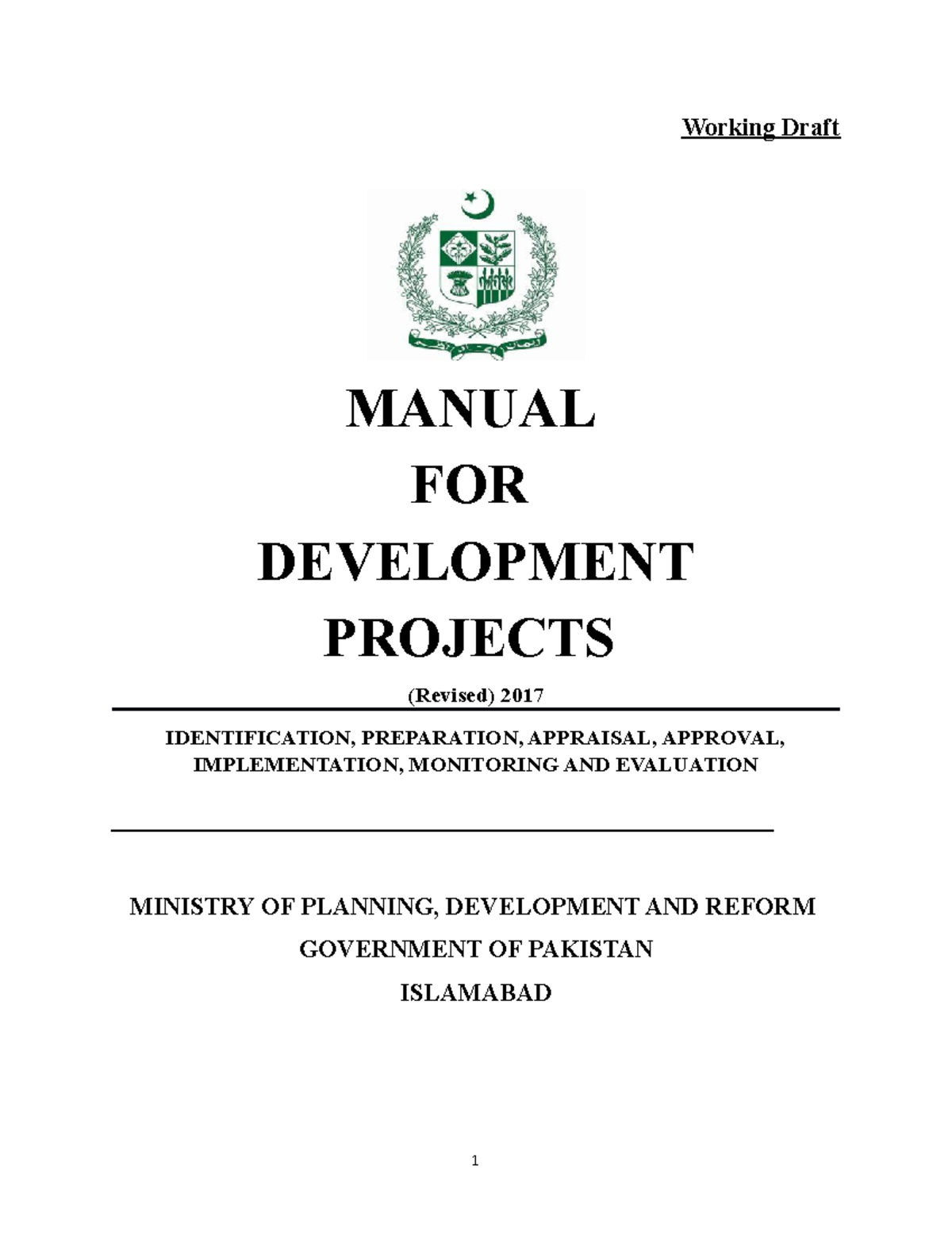 Planning Commission Manual - Working Draft MANUAL FOR DEVELOPMENT ...