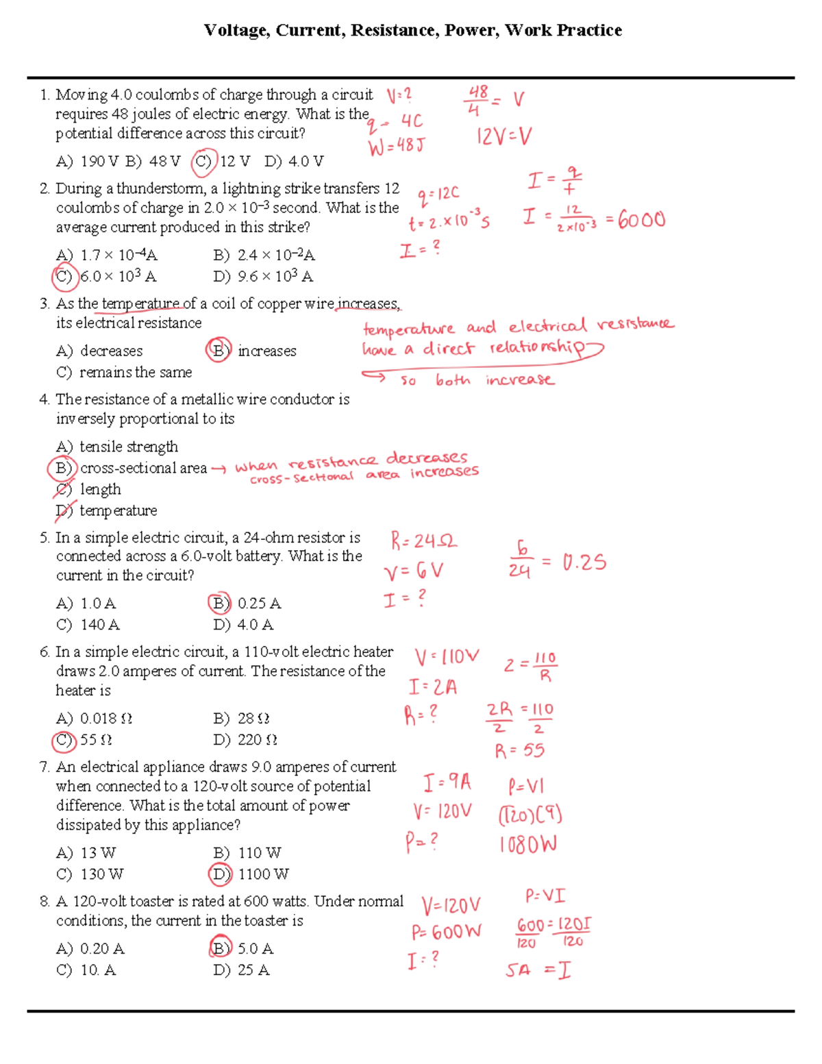 Lab - Practice 1648726636457 sc - Voltage, Current, Resistance, Power ...