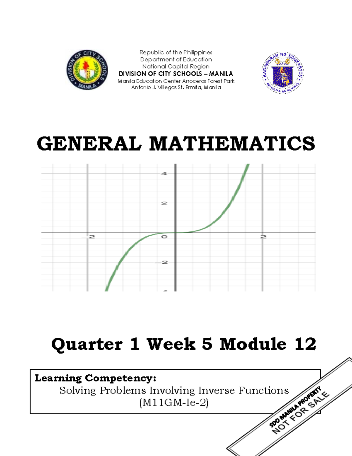 Genmath-11 Q1 W5 Mod12 - dasdasdsadasdasda - Republic of the ...