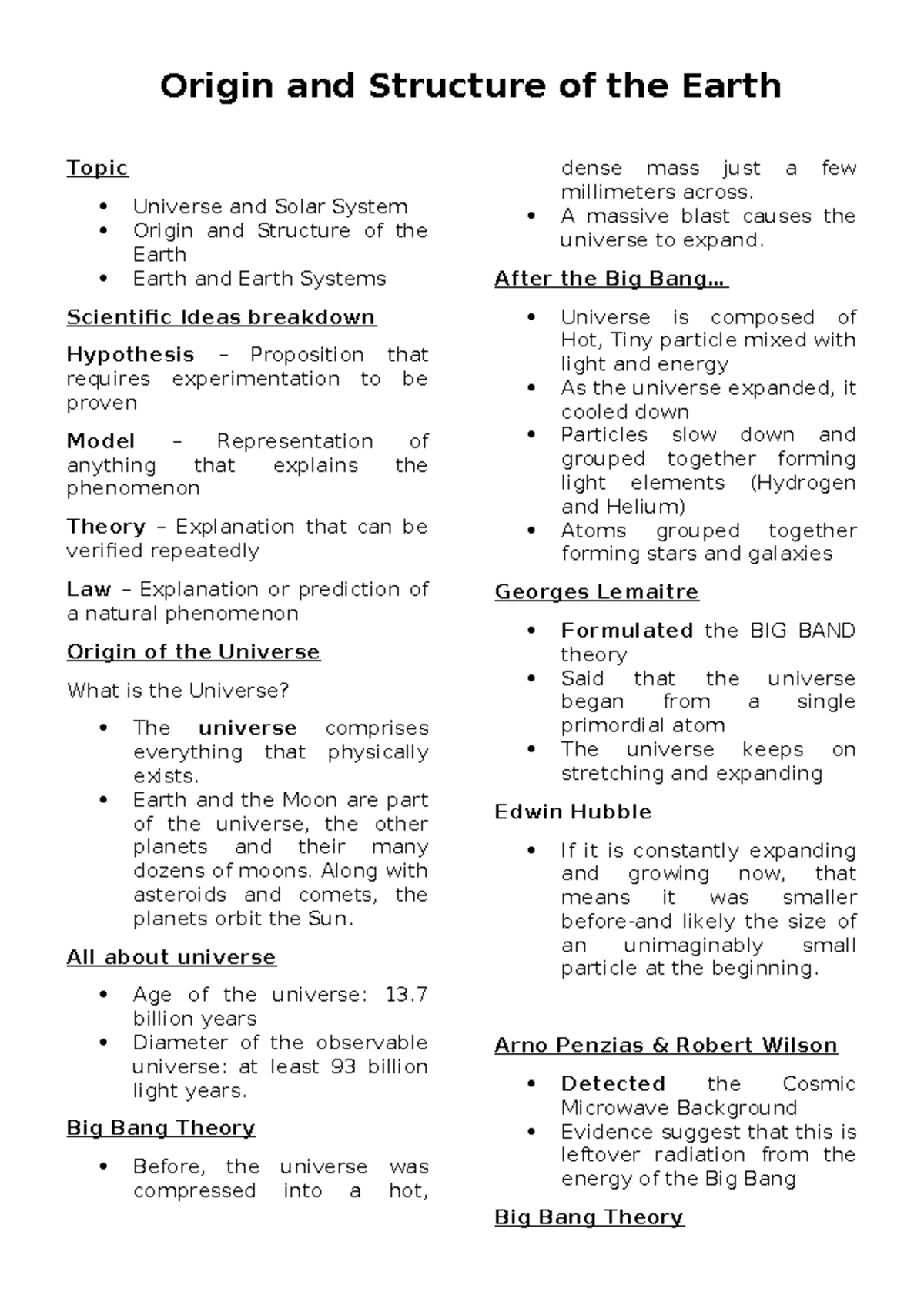 Origin and Structure of the Earth - Origin and Structure of the Earth ...