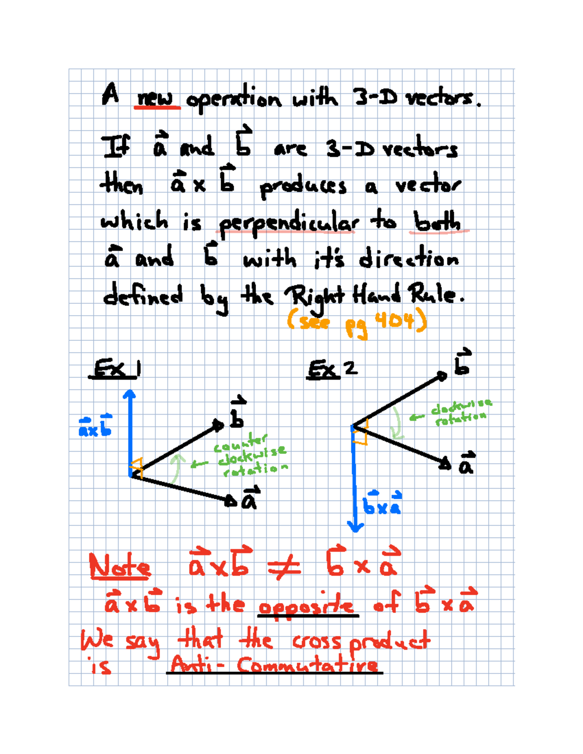 Cartesian Vectors - A new operation with 3 D vectors If a and I are 3 D ...