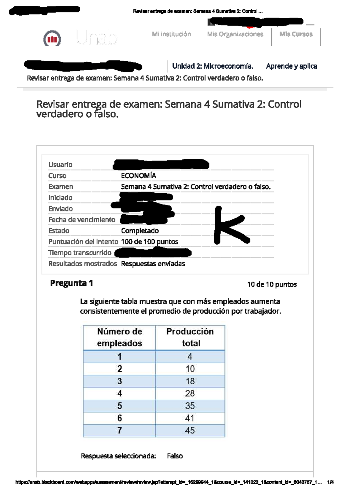 Sumativa resuelta semana 4 ACIN411 - Revisar entrega de examen: Semana 4 Sumativa 2: Control ...