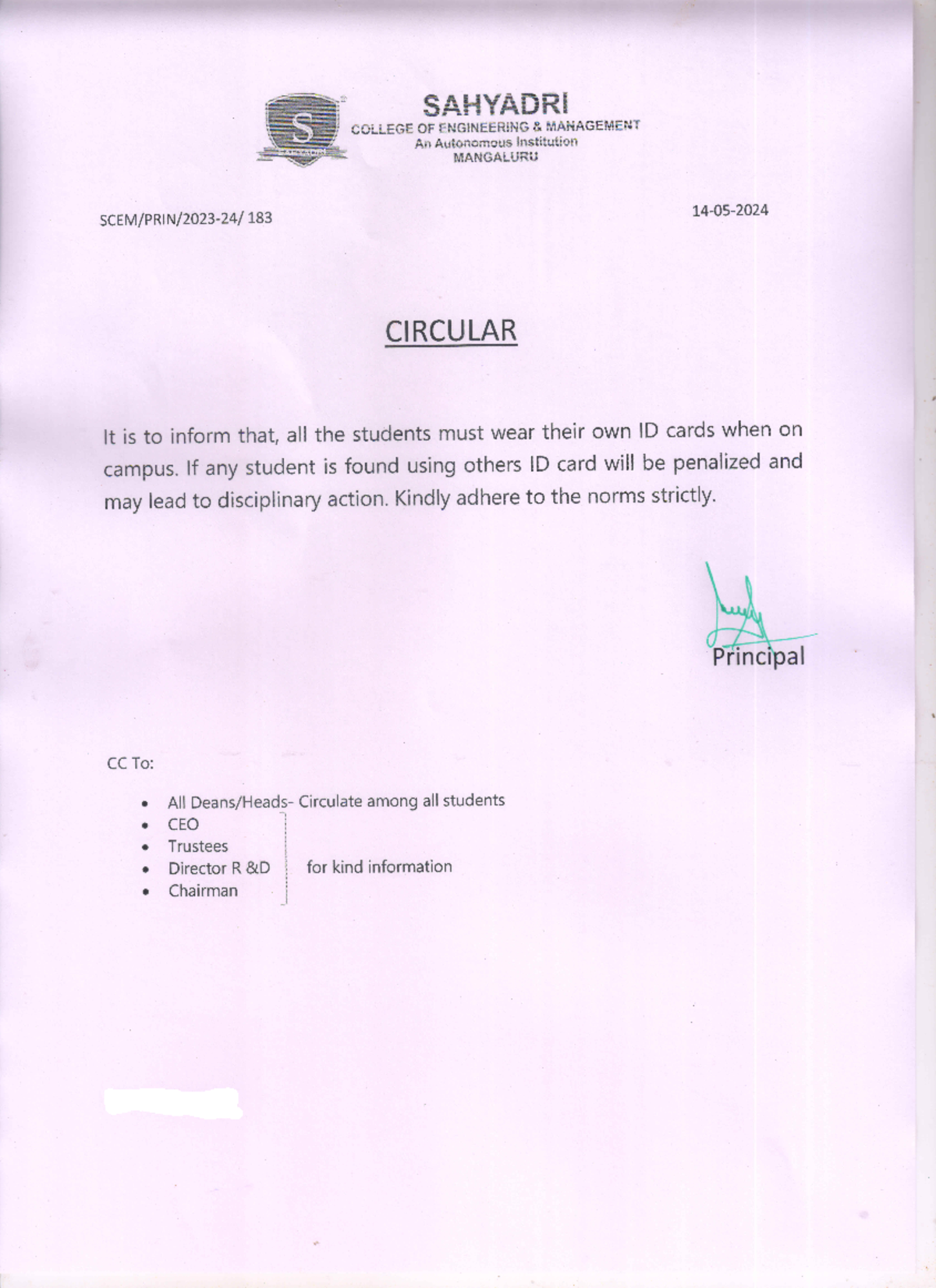 Circular - Student ID - Notes - computer science - Studocu