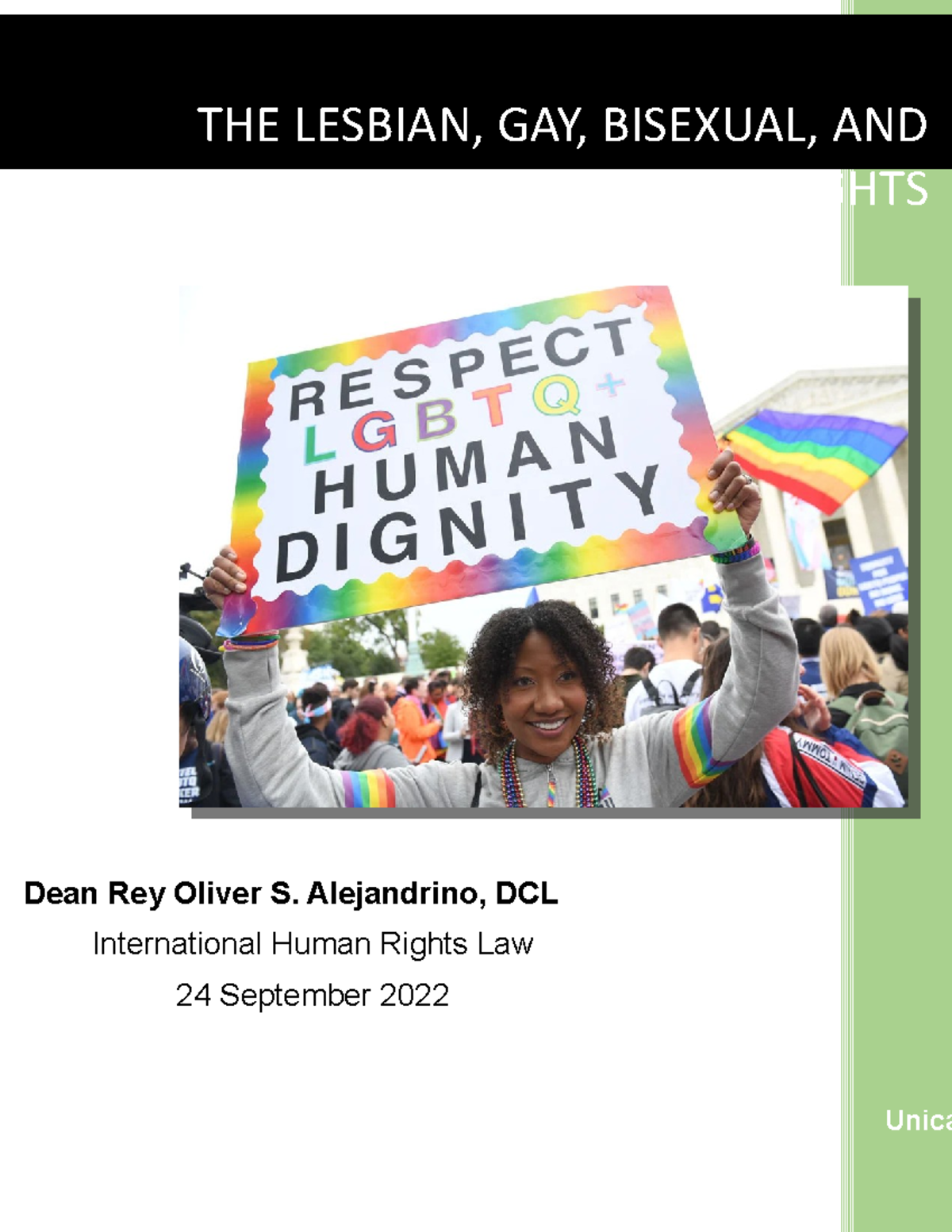 Mananquil-Unica-Amor Written-Report IHRL - I. Unica THE LESBIAN, GAY ...