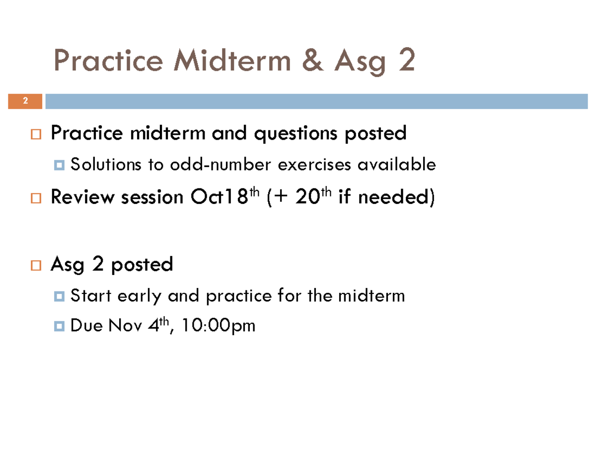 Views Indexes Oct6 - Practice Midterm & Asg 2 2 ̈ Practice midterm and questions posted ¤ - Studocu
