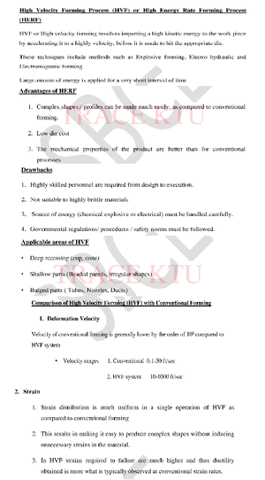 Mod 2 - Should pass the exam - Advanced Manufacturing Engineering - Studocu