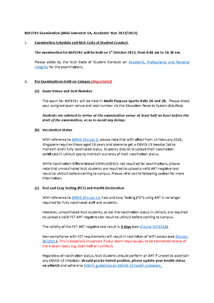 BSP Notes - This summarises the entirety of the BSP2701 module, diving ...