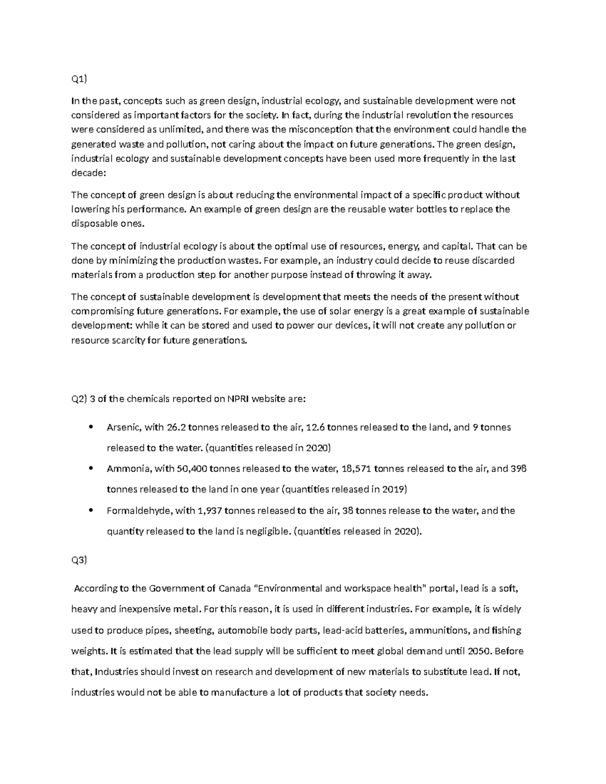 Engr 202 Ass1 Engr 202 Assignment 1 Professor Jae Hoon Hwang Q1 In The Past Concepts